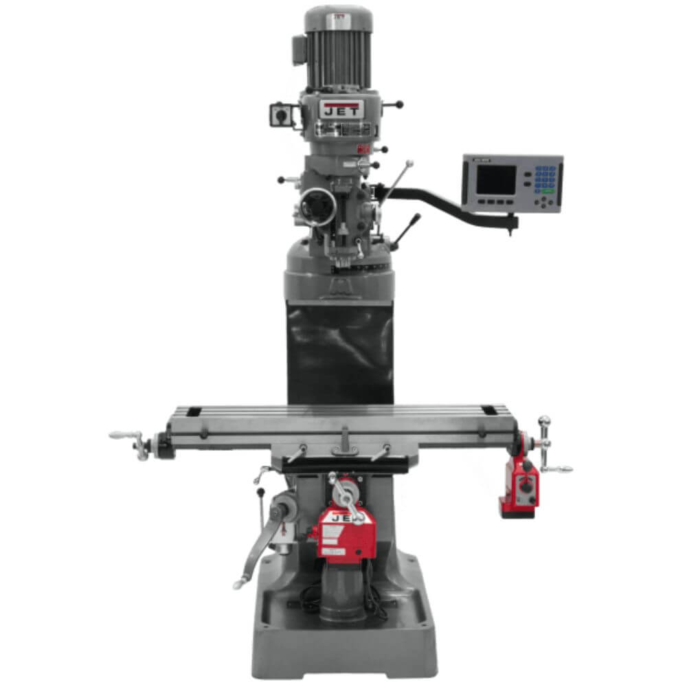 9" x 42" New Jet Vertical Mill Model JTM-2 Acu-Rite 203 DRO