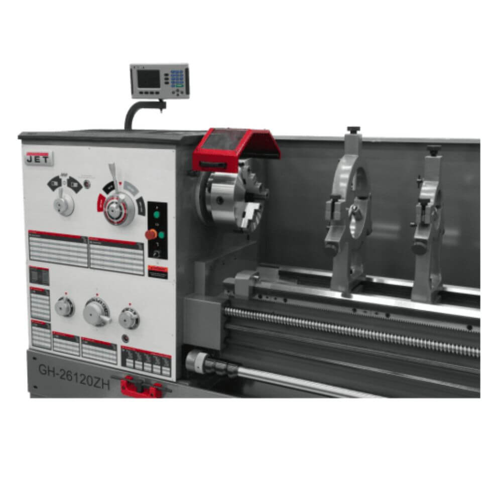 26" x 120" New Jet Geared Head Lathe Model GH-26120ZH with Newall DP700 DRO